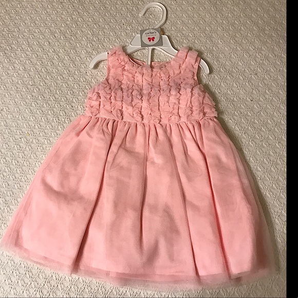 Carter's | Dresses | Carters Pink Baby Dress 2 Months Dress Brand New ...